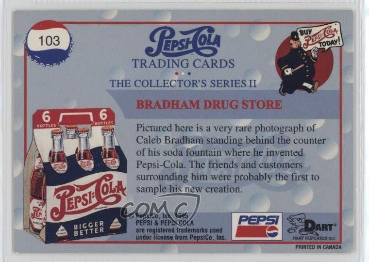 1995 Dart Pepsi-Cola Series 2 Bradham Drug Store #103 0b6 | eBay