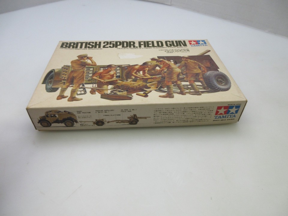 Tamiya British 25PDR Field Gun Vintage Model Kit 1/35 scale | eBay
