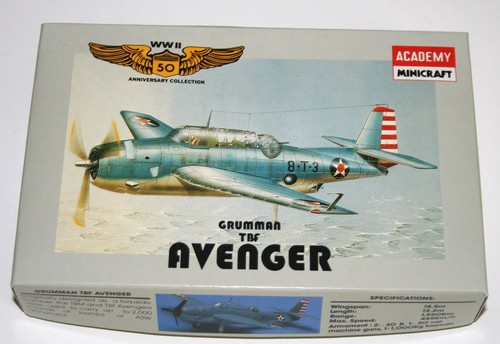 Academy Minicraft 1/144 scale WW2 TBF Avenger kit #4414 complete used ...