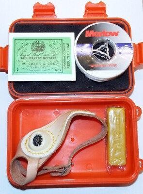 Sail 'A'Hoy Adjustable Palm Sailmakers Repair Kit With 5 Needles | eBay