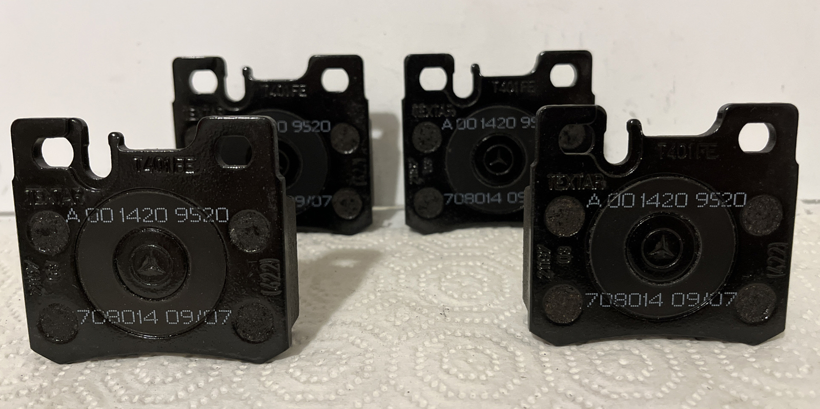 Genuine - Front & Rear Brake Pads Set For Mercedes-Benz #0014209520 ...