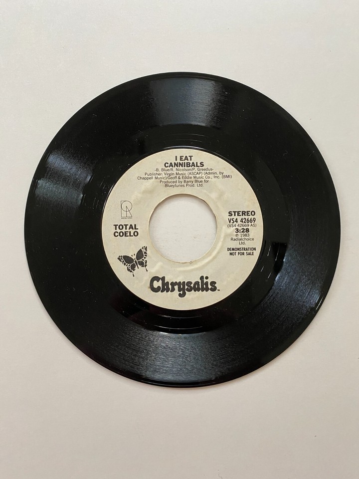 Total Coelo – "I Eat Cannibals" Vinyl, 7", 45 RPM, Promo New Wave 1983 ...