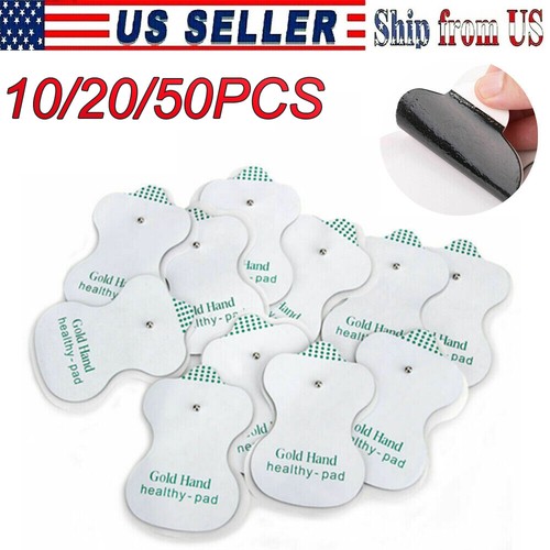 10-50Pcs Snap On Replacement Pads Pulse Therapy Massager & Electrode ...