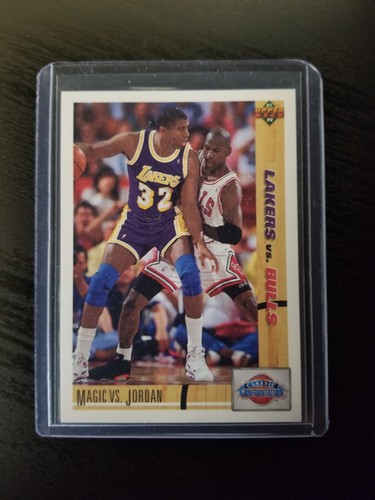 1991-1992 Upper Deck Magic Johnson vs Michael Jordan #34 Classic ...