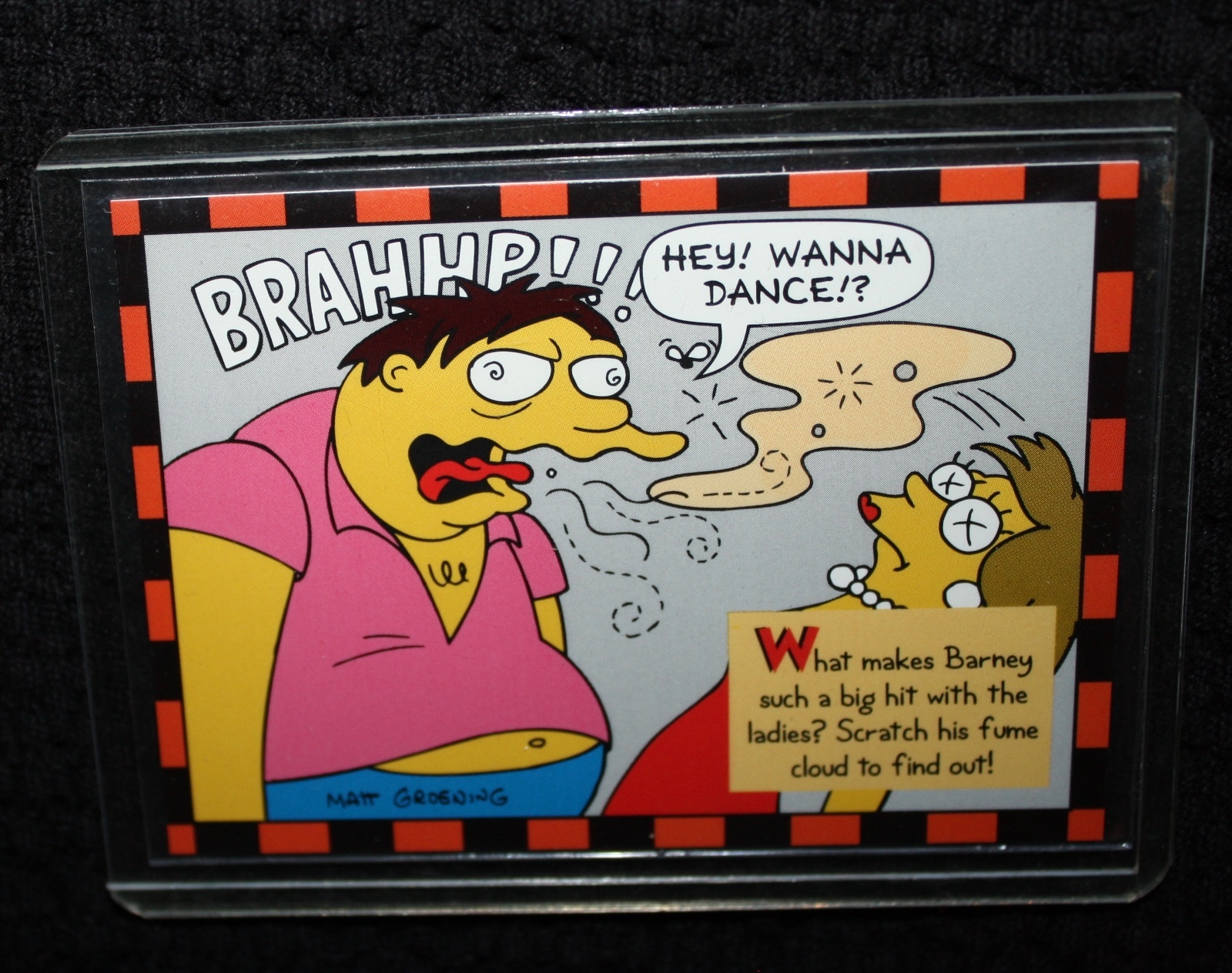 The Simpsons Skybox Series 2 1994 Smell-O-Rama Card Barney #9 | eBay ...