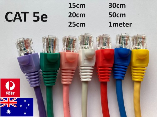 Short Cat5E Ethernet Patch Network Cable RJ45 UTP - 15cm to 1m | eBay ...
