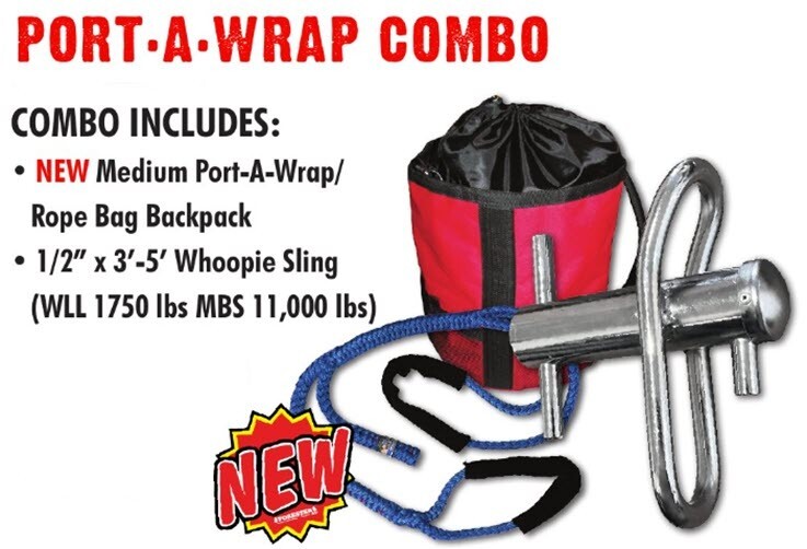 PORT A WRAP KIT - ROPE BAG - WHOOPI SLING - ARBORIST RIGGING 5/8" ROPE ...