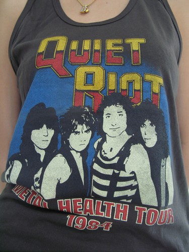 Quiet Riot Metal Health Tour'84 Women's T-Shirt Tank Top Graphic Tee S ...