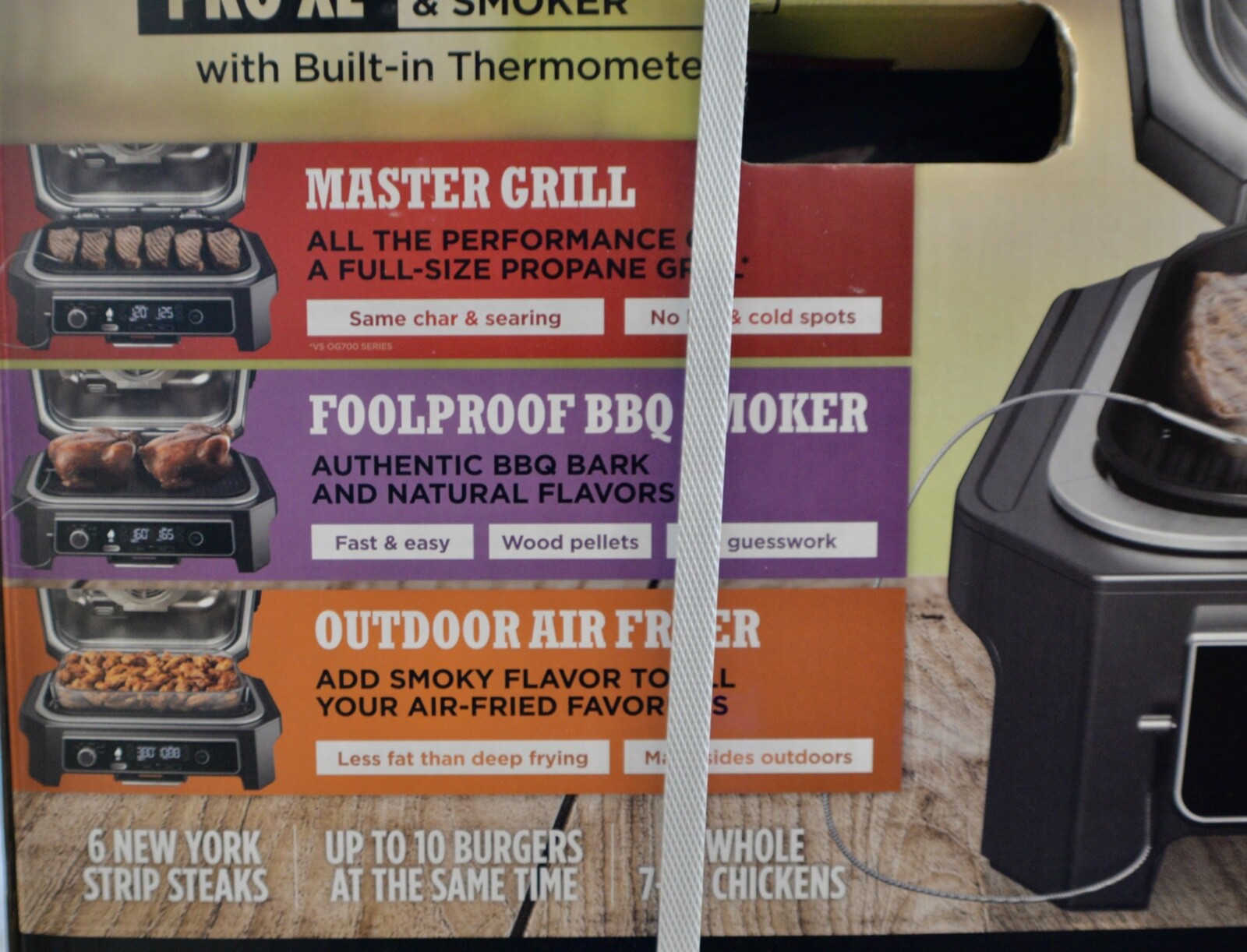 Ninja OG850 Woodfire Pro XL Outdoor Grill & Smoker with Built-In ...