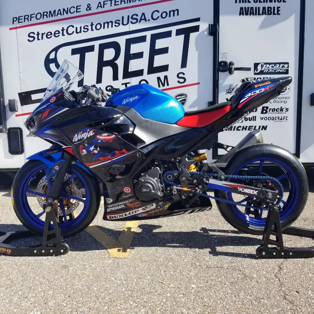 MOS MOTOR ninja400 ninja 400 motorcycle wheels wheel rim rims*** RACE ...