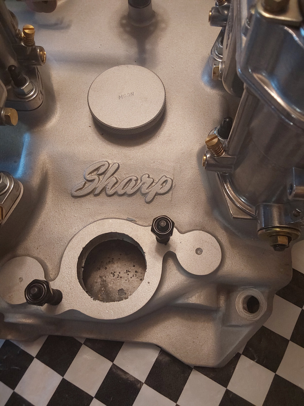 RARE SHARP/MOON BBC Intake "NEW Reed/Morel 48IDA" Carbs Hot Rat Rod ...