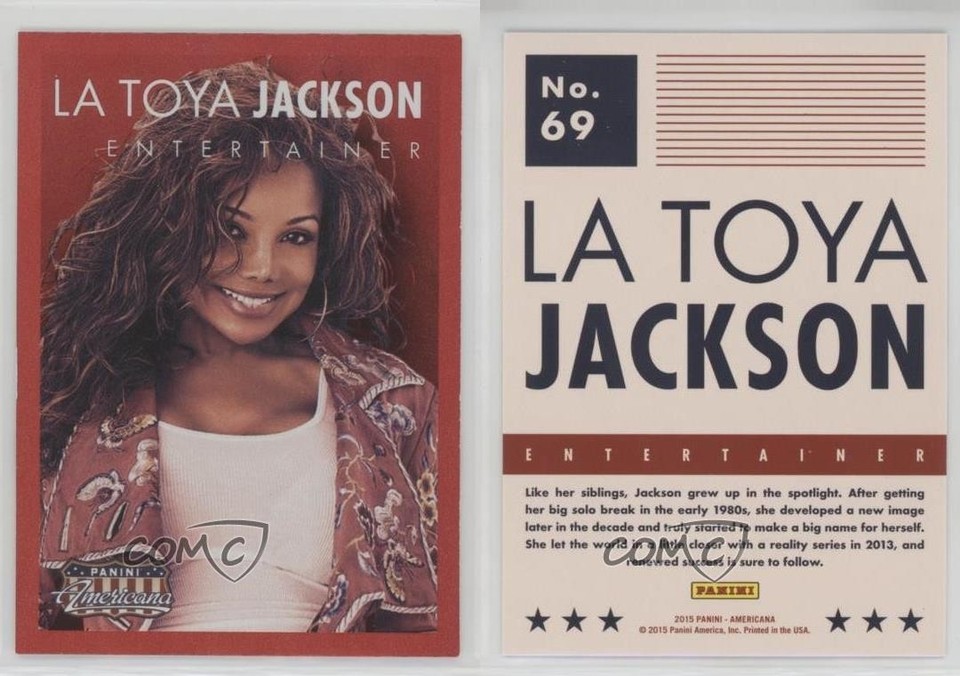 2015 Panini Americana Red La Toya Jackson #69 d8k | eBay