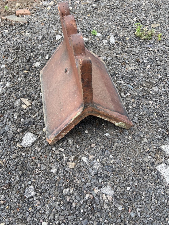Reclaimed Ridge Tiles , 13 ornamental clay angled ridge tiles | eBay UK