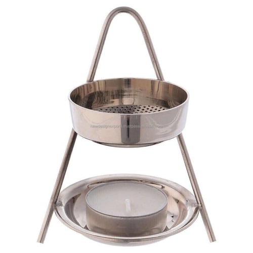 Steel Resin Tealight Burner for Aromatherapy, Meditation, Spa ...