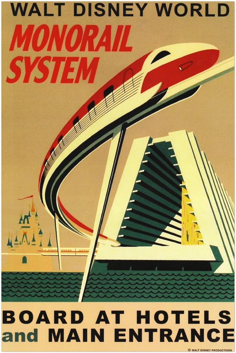 Vintage Disney World Attraction Posters