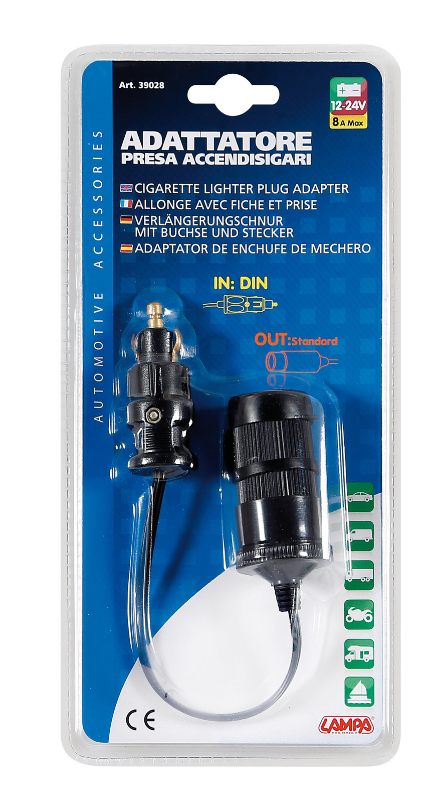 Adapter Socket Power, 12/24V Lampa | eBay