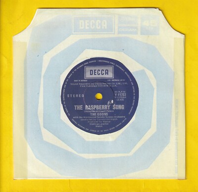 The Goons 1978 45rpm single- The Raspberry Song / Rhymes | eBay Australia