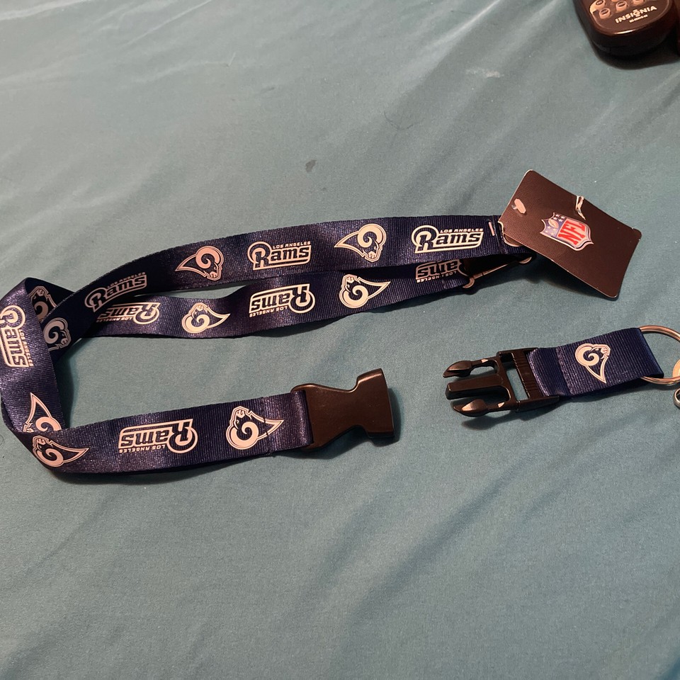Los Angeles Rams Keychain Lanyard Necklace NFL BLUE OLD LOGO 24” | eBay