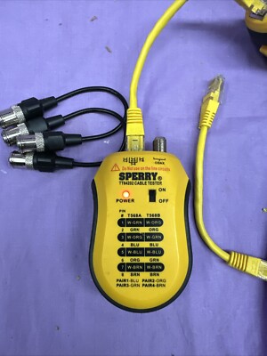 Sperry TT64202 Ethernet and Coax Cable Tester for Coax RJ45/CAT5/CAT6 ...