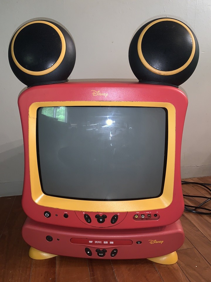 Awesome Vintage Disney Mickey Mouse TV/DVD Player 2004 Works! | eBay