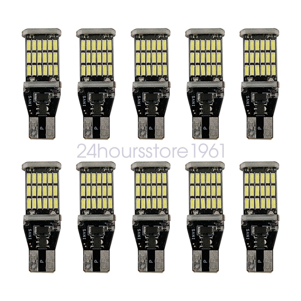10X T15 921 912 LED Reverse Backup Light Bulbs W16W 916 White Super ...