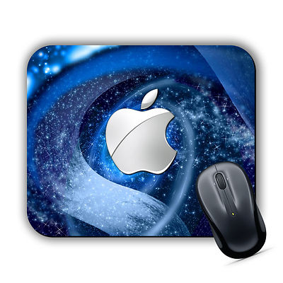 BLUE APPLE EFFECT MOUSE MAT Pad PC Mac iMac MacBook Gaming High Quality ...
