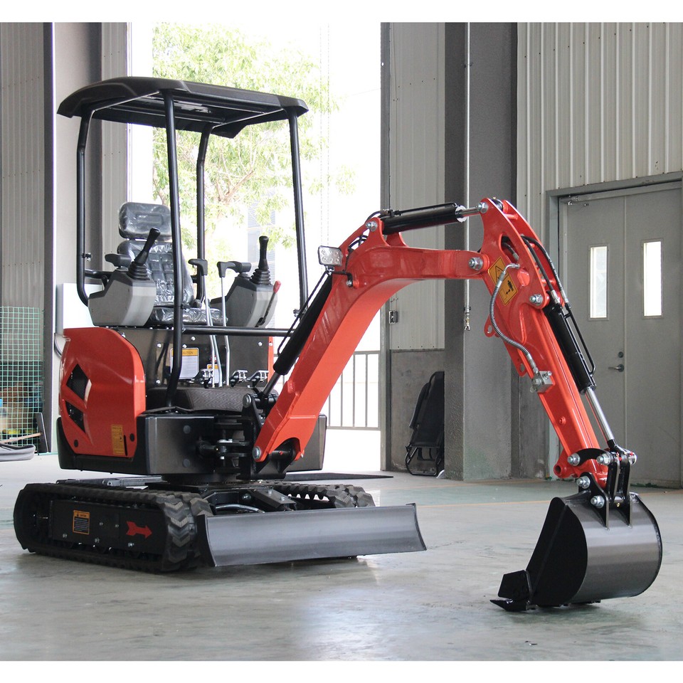 4000 lbs 1.8 Ton Side Swing 24HP EPA KUBOTA Diesel Mini Excavator Cab B ...