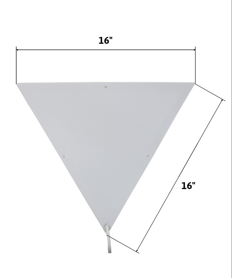 Beacon Triangle Corner Light, Plug-In 17' Cord, White 690391854537| eBay