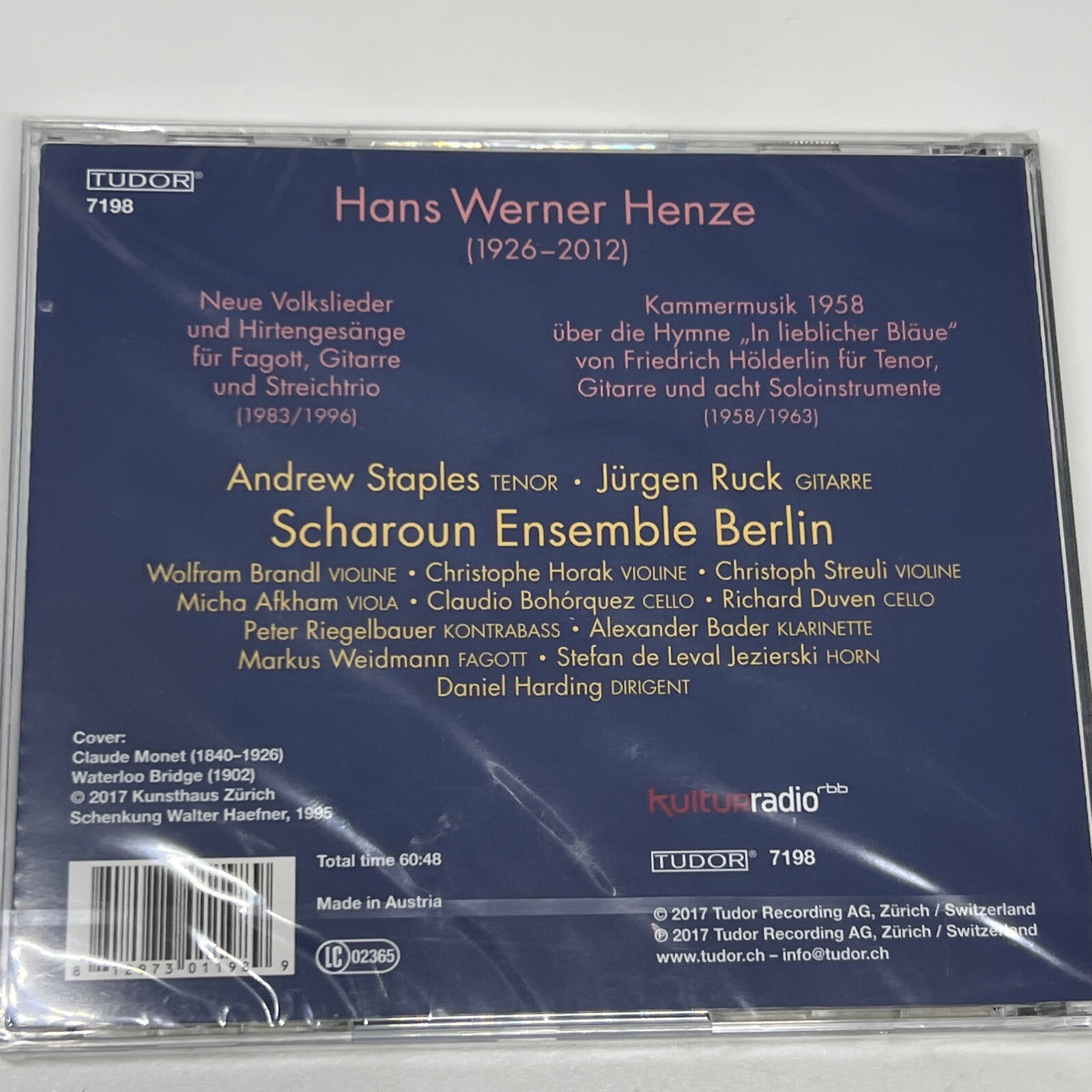 Hans Werner Henze - Neue Volkslieder - Scharoun Ensemble Berlin ...