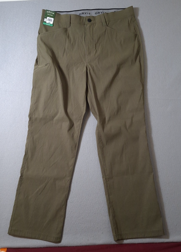 Orvis Tech Pants Men's 38x32 Olive Night Performance Stretch NWT ...