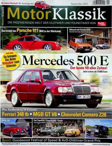 3) Motor Klassik 09/2015 - Alfa Romeo Alfasud 1.3 SC - Citroen GSA Pallas mit 65 | eBay.de