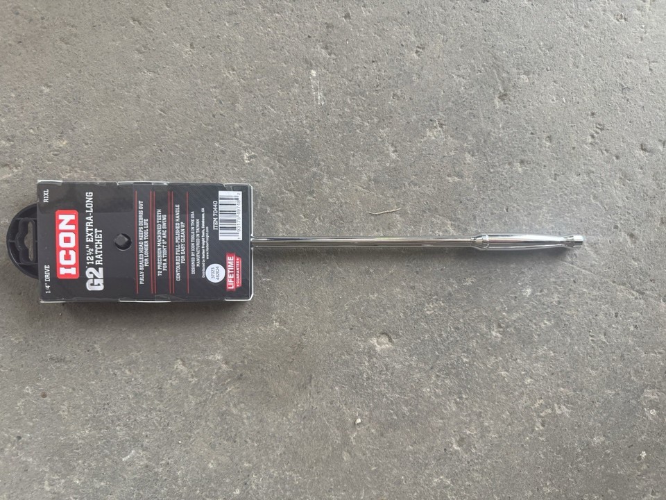 Icon 1/4” Drive Extra Long G2 Series Ratchet R1XL Brand New! Free S&H ...