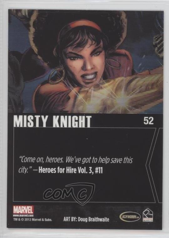 2012 Rittenhouse Marvel Greatest Heroes Misty Knight #52 g7i | eBay