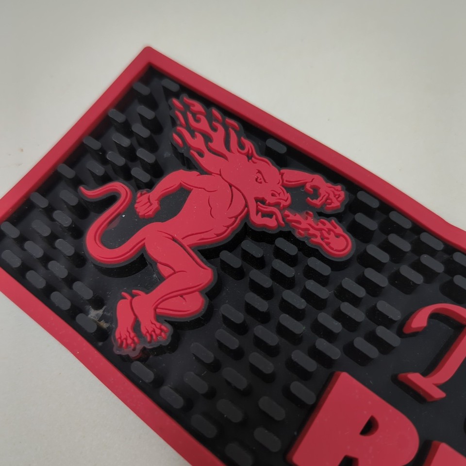 Fireball Cinnamon Whisky Logo Rubber Bar Mat Tastes Like Heaven Burns ...