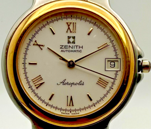 Zenith Acropolis Automatic Date Two-Tone Steel Gold Swiss Watch | eBay UK