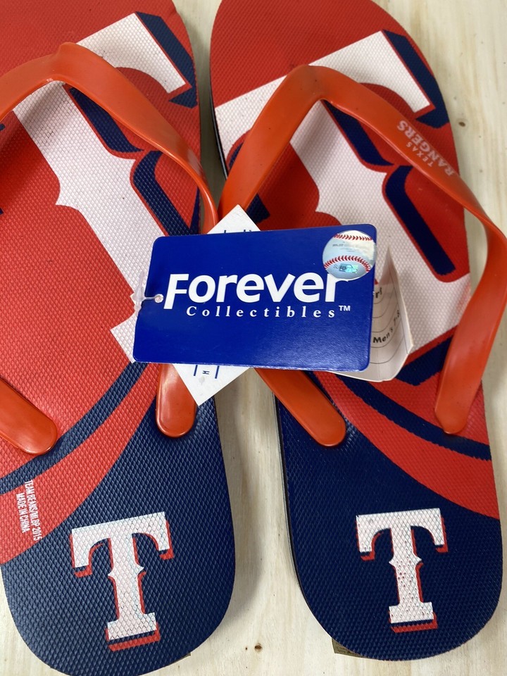 Texas Rangers MLB Baseball Flip Flops Team Logo NWT Various Sizes ...