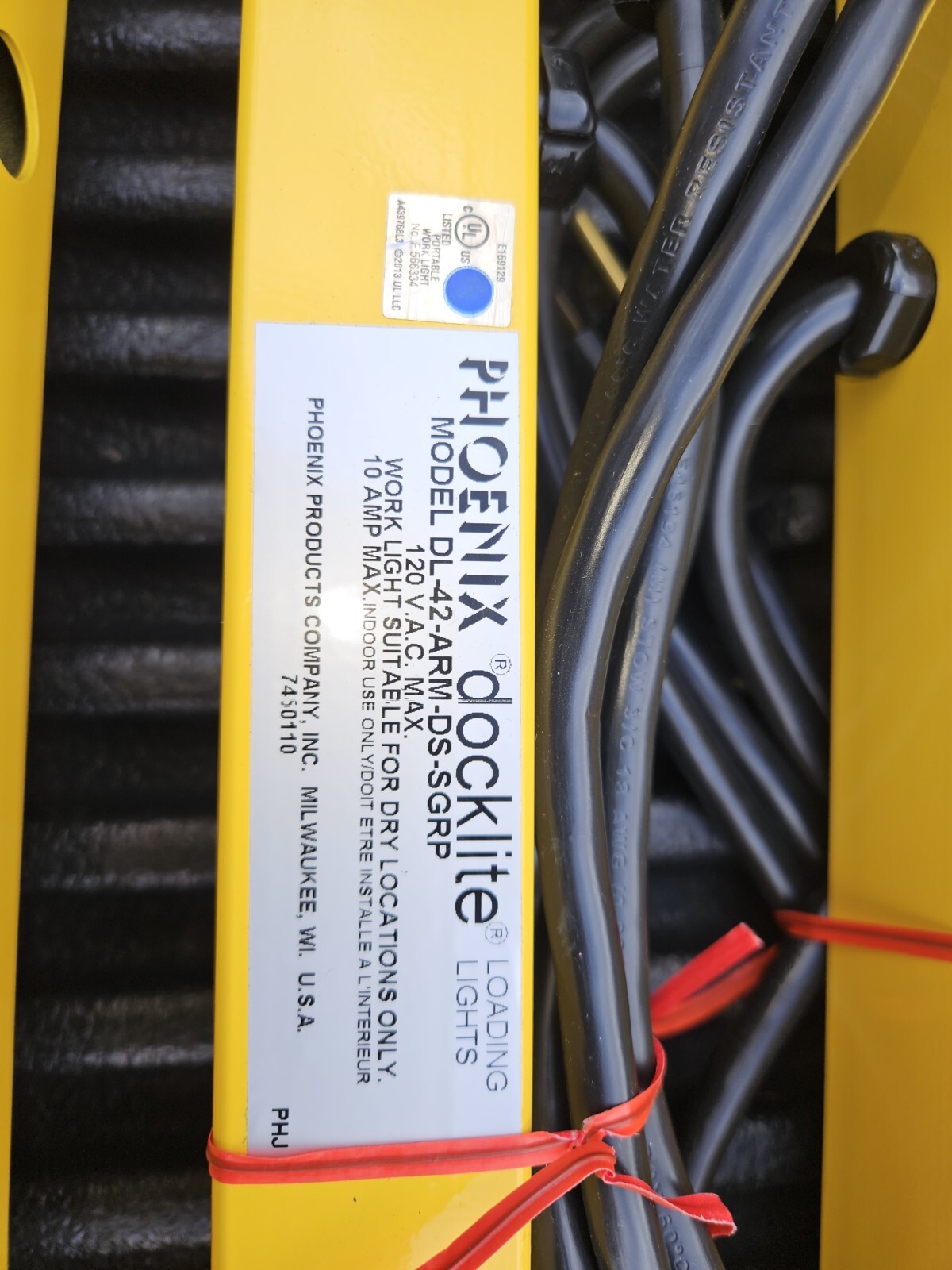 LOT OF 3 EX Cond. Phoenix Docklite Model DL-42-ARMS Heavy Duty Safety ...