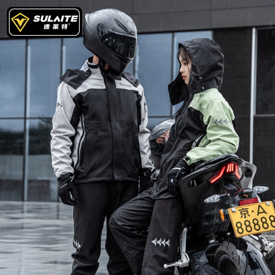 Motorcycle Raincoat Men Women Waterproof 100% Motorcycle Rider Raincoat ...