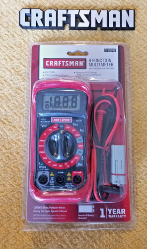 NOS CRAFTSMAN 82141 - 8 Function Digital Multimeter - Battery Included ...