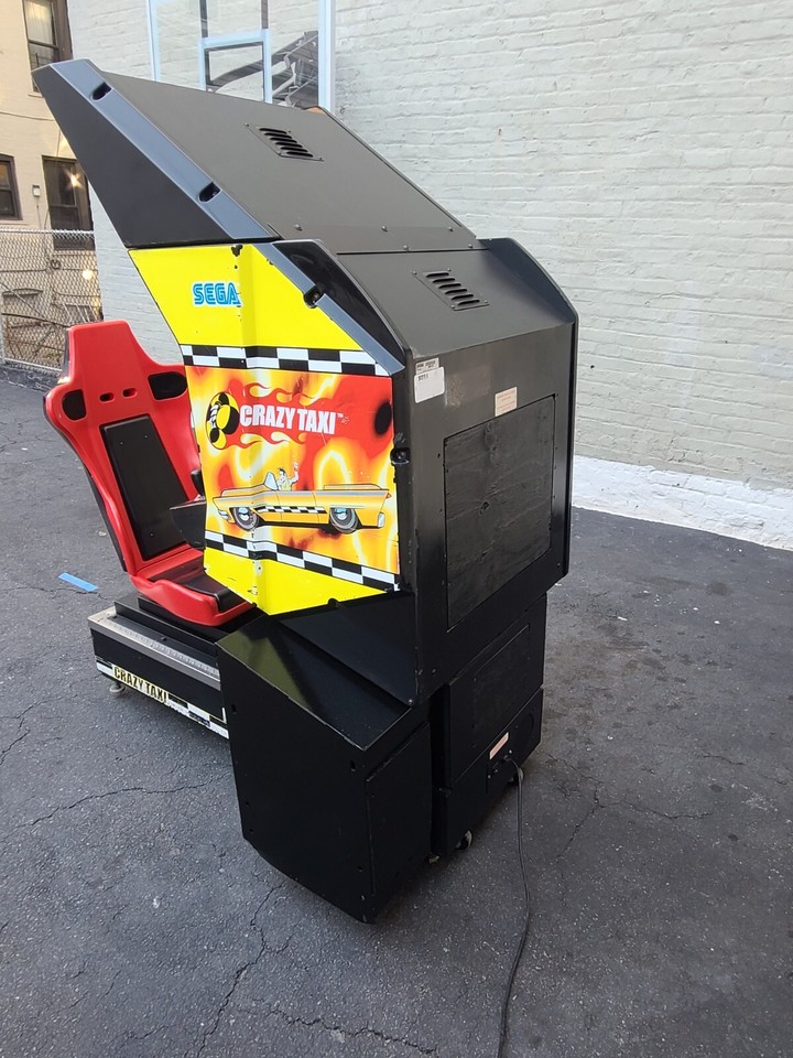 CRAZY TAXI Racing Sit Down Driving Arcade Video Game Machine - CRT ...