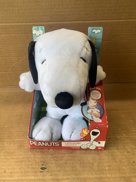 Laughing Snoopy 12" Plush Just Play Shake & Laugh Peanuts Stuffed ...