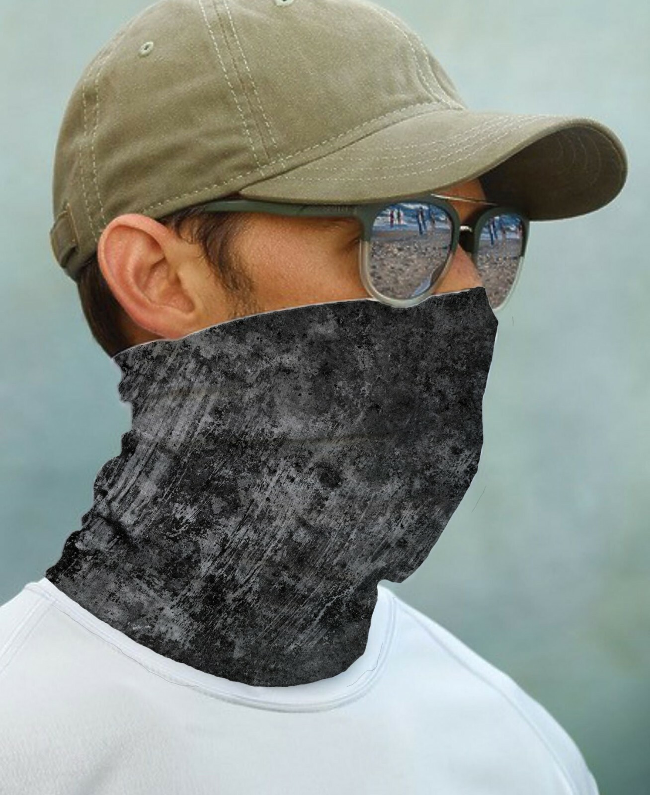 SUN GAITER Mask Bandana UPF 50+ UV Protecter Fishing Hiking Beach Sun ...