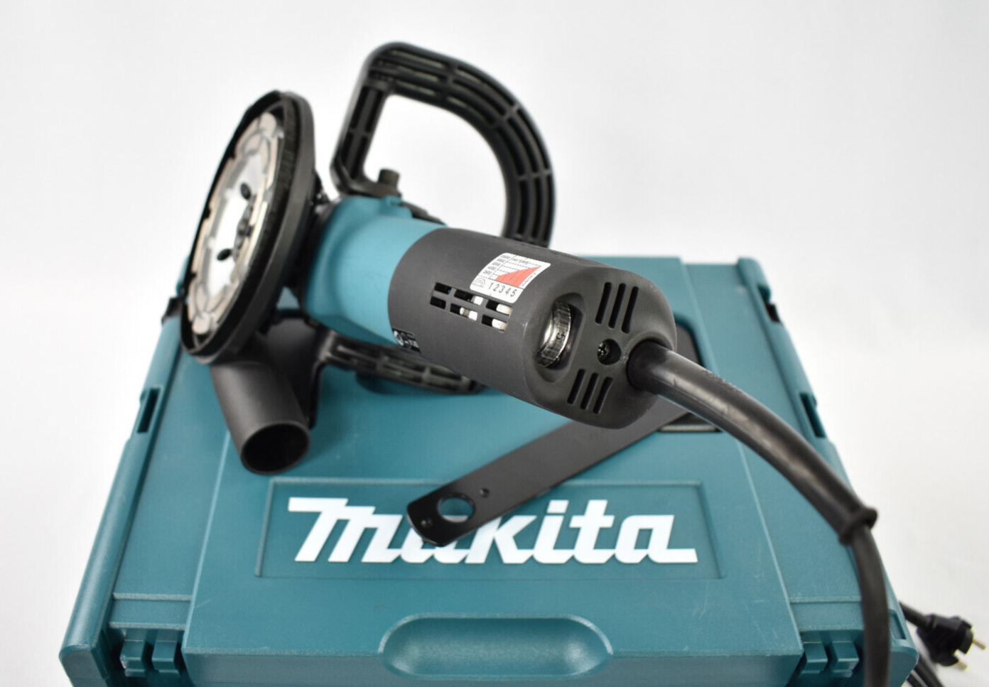 MAKITA 9565CVR X 1400W Betonschleifer 2 Reihig Schleiftopf + Makpac ...