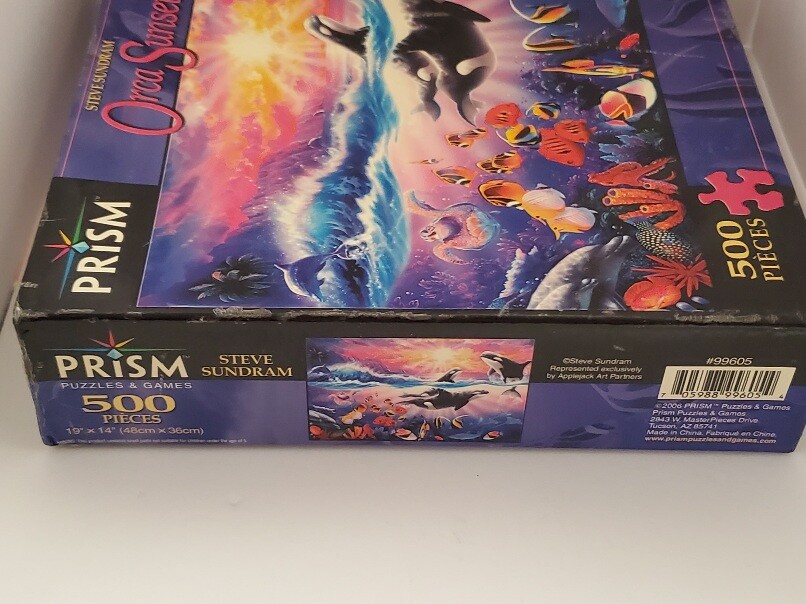Orca Sunset 500 Piece Jigsaw Puzzle by Steve Sundram 19" x 14" Prism ...