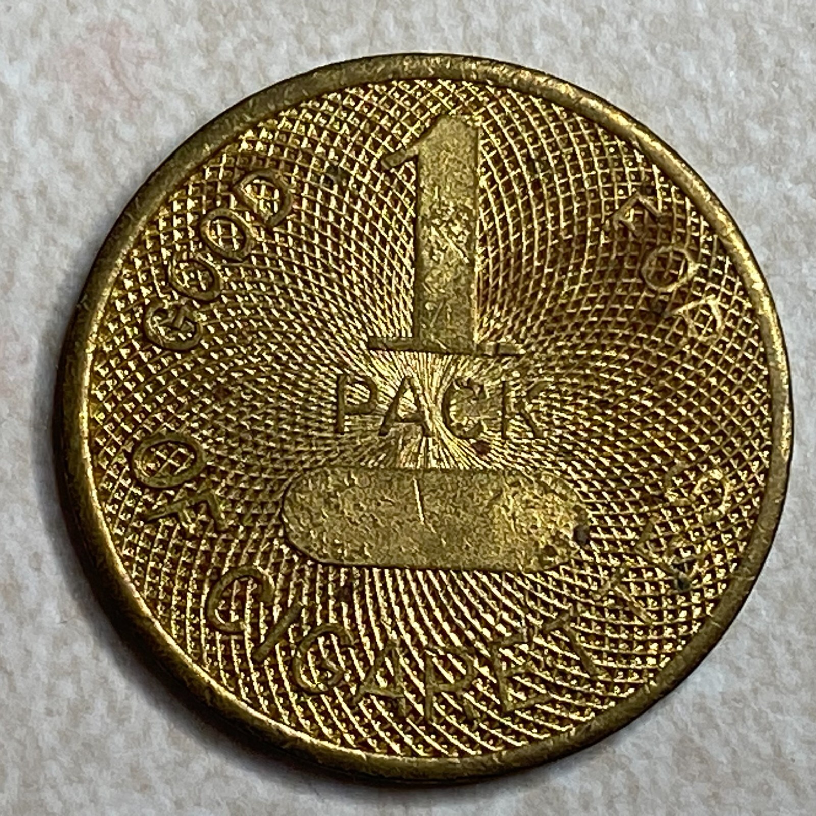 Good for 1 pack cigarettes Amusement Arcade Pinball Slot Token T444 | eBay