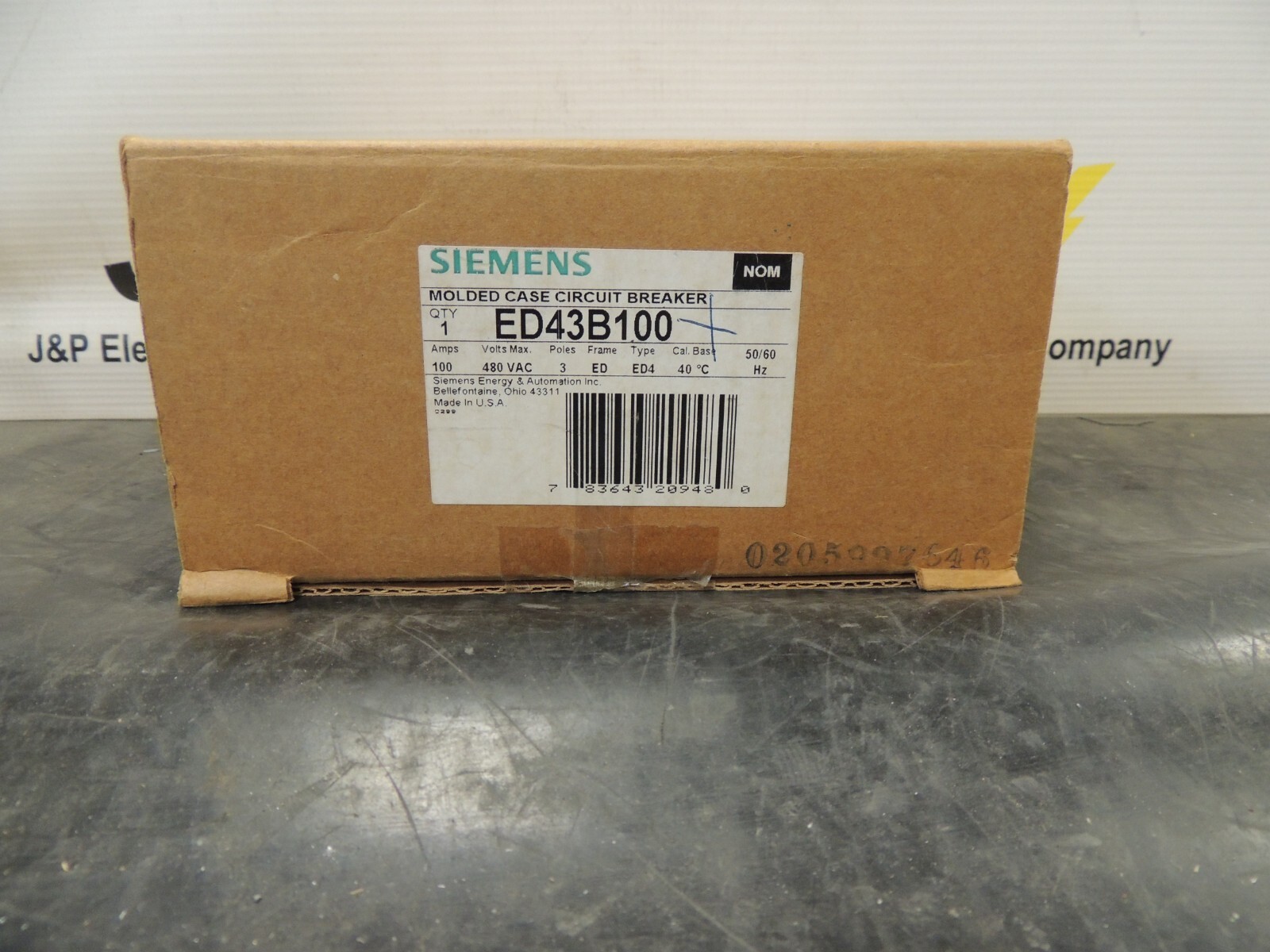 Siemens ED43B100 100 Amp 480 VAC 3 Pole Type ED4 Bolt-On Circuit ...