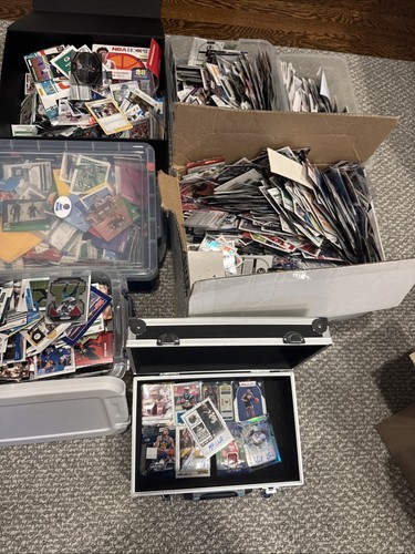 NFL/NBA 5000+ Card Lot AUTOS AND MORE | eBay