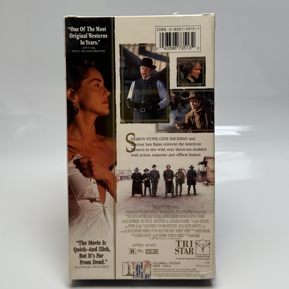 Vtg The Quick And The Dead VHS Sealed 1995 Western Sharon Stone Gene ...