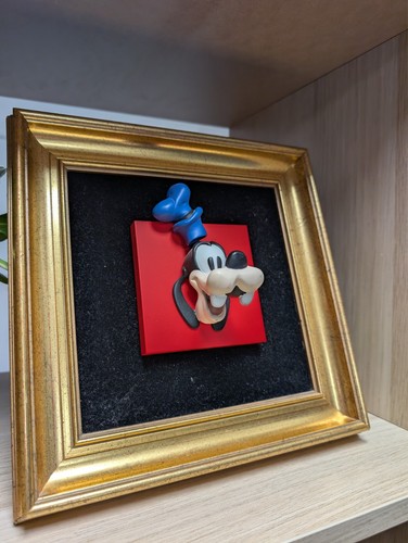 Goofy 3D Face In A Golden Frame - Disney Jie Gantofa Sweden - Vintage ...