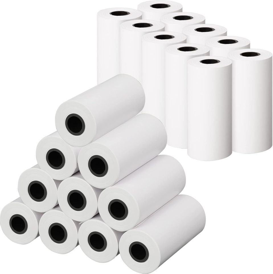 20 Rolls Instant Camera Print Paper Refill Camera Thermal Printer Photo ...